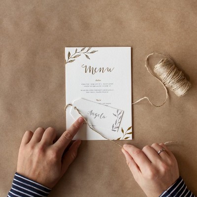 How To Design The Perfect Menu Card For Your Wedding | VenueNow